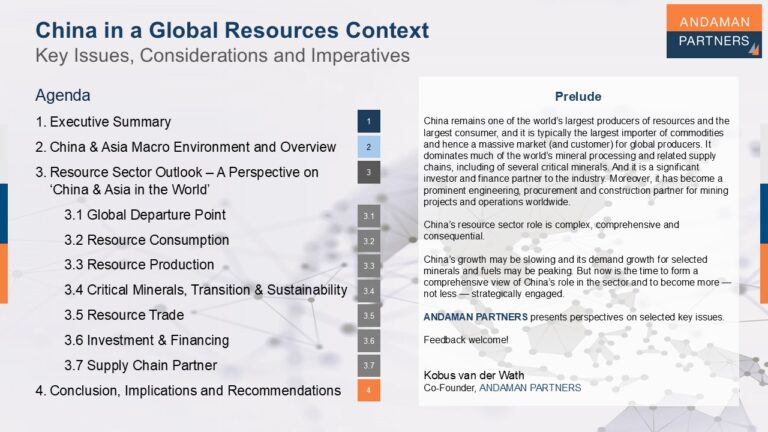 China in a Global Resources Context — Key Issues, Considerations and ...